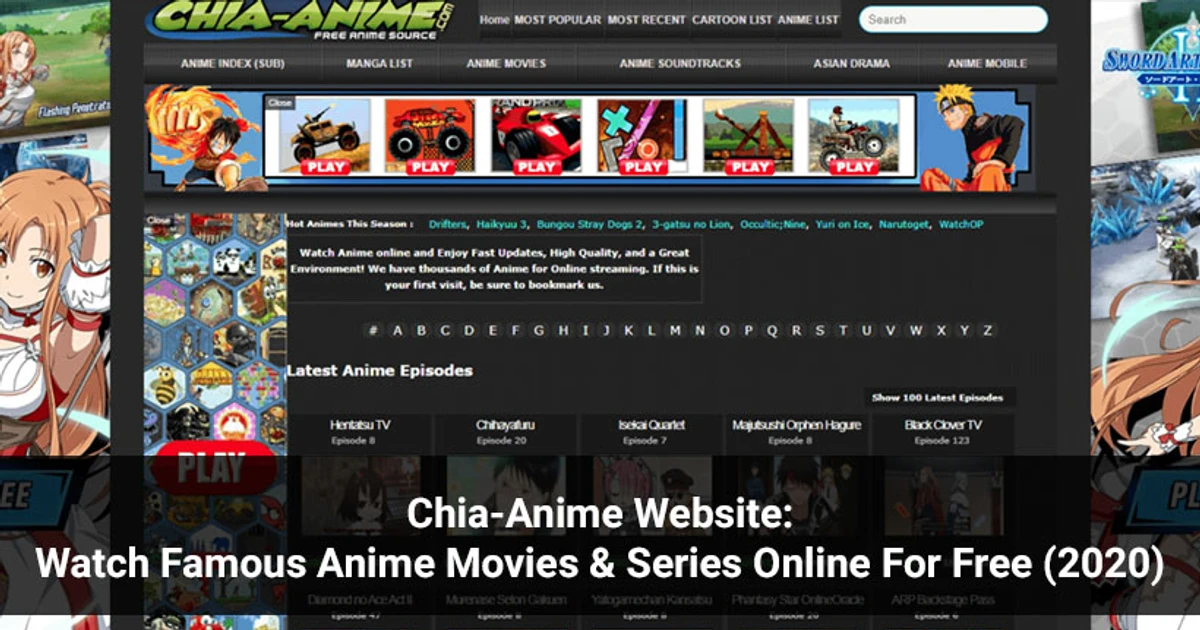 Chia-Anime Website - Amazing Anime Movies & Series To Watch Today
